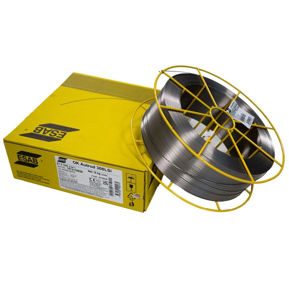 ESAB Drahtelektrode OK Autrod 308LSi Ø 1,2mm - 15 kg Spule / Edelstahl ...
