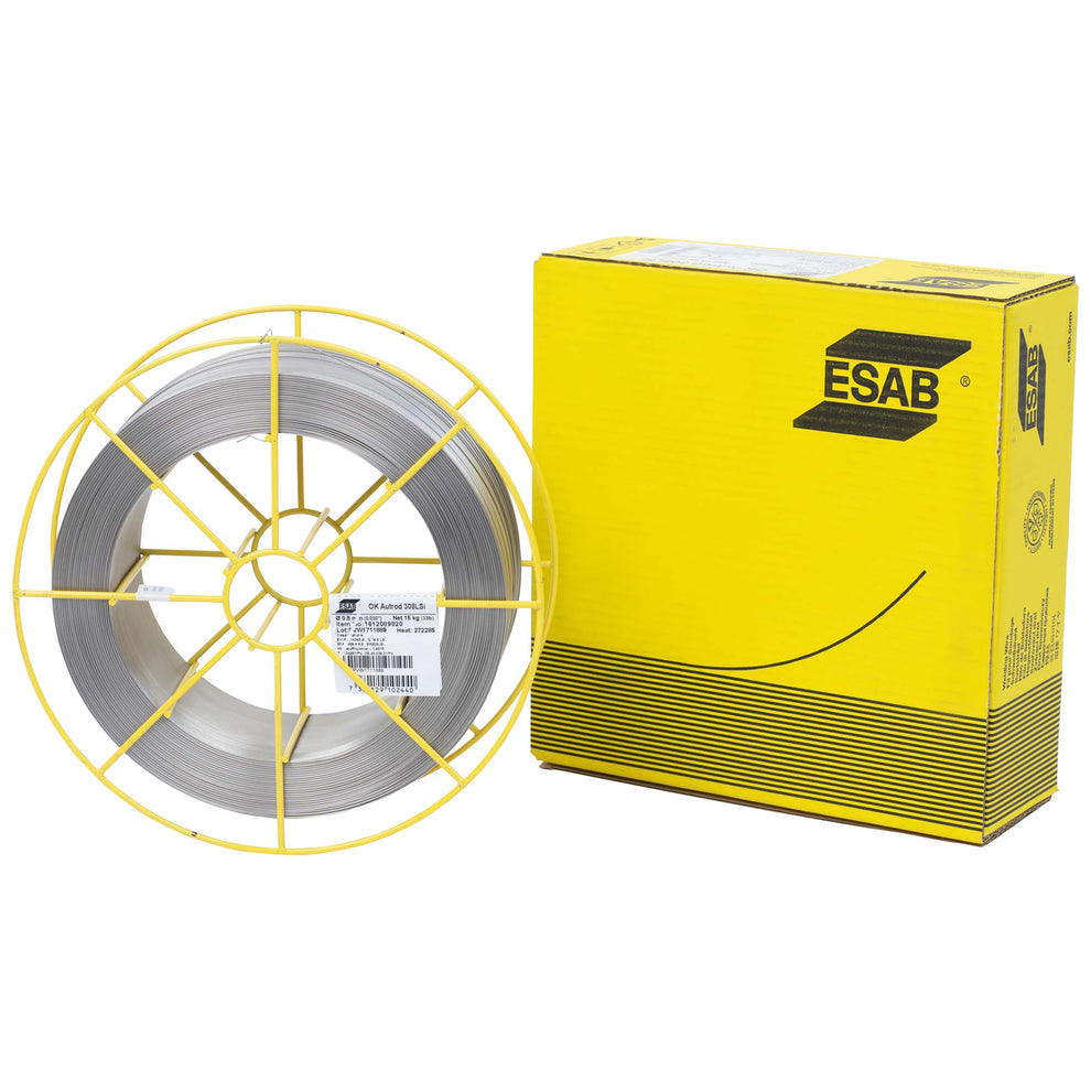 ESAB Drahtelektrode OK Autrod 308LSi Ø 1,0mm - 15 kg Spule / Edelstahl ...